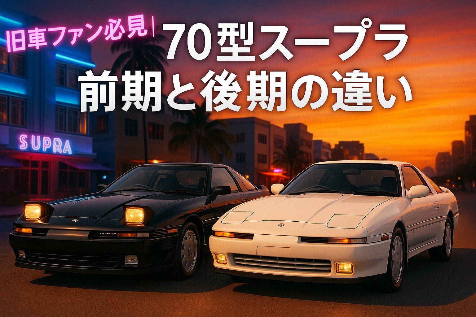 70型スープラの前期と後期の違いを徹底比較して解説 - Retro Motors Premium